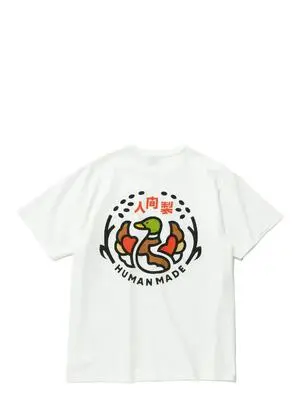 HUMAN MADE Ningen-sei Indigo Pocket T-shirt - White