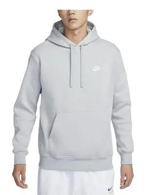 Nike Club Fleece Pullover Hoodie - Grey