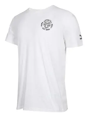 PUMA Graphic Vintage Cat Tee 'white - White/red