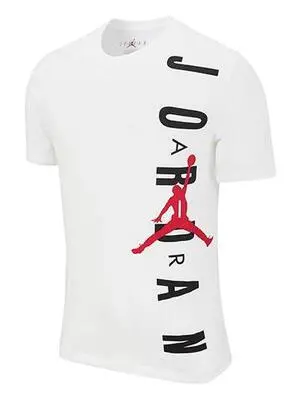 JORDAN Round Neck Pullover Printing Short Sleeve - White