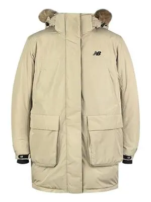 NEW BALANCE Down Parka - Beige/brown