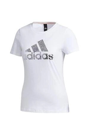 Adidas Graphic Logo Short Sleeve T-shirt - White