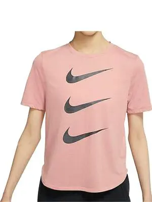 Nike Nike Logo Printed Sports Crew Neck Short Sleeve T-Shirt Default Color