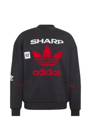 Adidas Manchester United Crew Sweat - Black/red