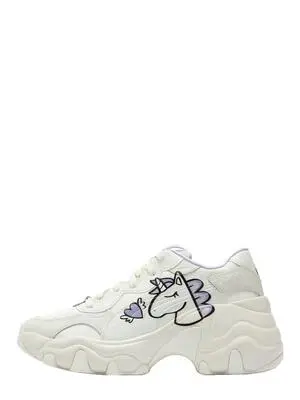 PUMA Pulsar Wedge Sneakers - White/purple
