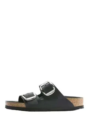 BIRKENSTOCK Birkenstock Arizona Double-Buckle Sandals Black/silver/sand