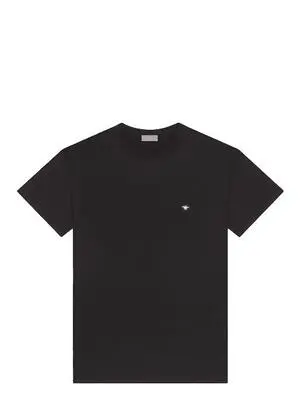 Dior Bee Embroidered Short Sleeve T-shirt - Black
