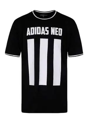 Adidas Neo Cs 3s T-shrt Casual Sports Round Neck Short Sleeve - Black