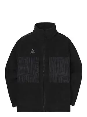 Nike Fleece Zipper Jacket - Black