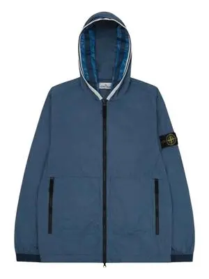 Stone Island Nylon-tc Hooded Jacket - Blue