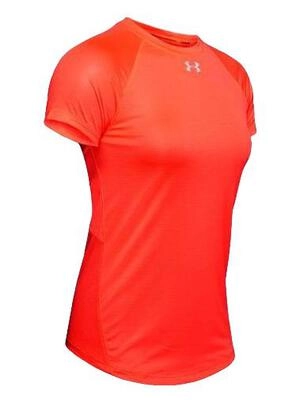 Under Armour Qualifier Hexdelta Round-neck Short Sleeve Shirt - Red