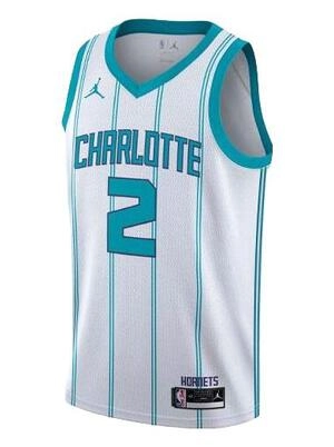 JORDAN Nba Charlotte Hornets 2021/22 Lonzo Ball Jersey #2 - Blue