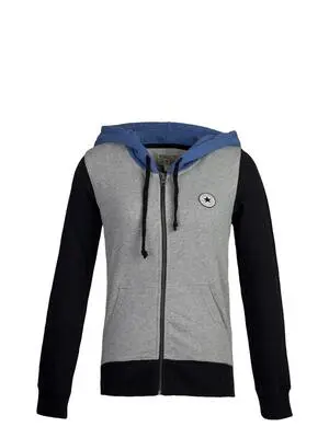 CONVERSE All Star Full Zip Hooded Sweatshirt - Grey