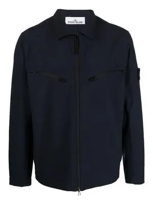 Stone Island Light Soft Shell-r Jacket - Navy
