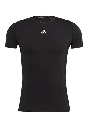 Adidas Solid Color Logo Printing Round Neck Short Sleeve Japanese Version Black T-shirt - Default Colorway