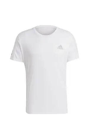 Adidas Adidas Own The Run Reflective Crewneck Short Sleeve T-Shirt White