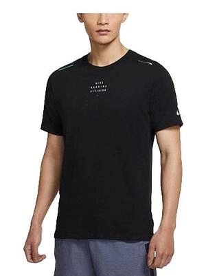 Nike Quick Dry Knit Casual Sports Short Sleeve - Black