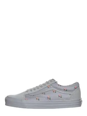 VANS Old Skool Sneakers With Floral Detail - Light Gray