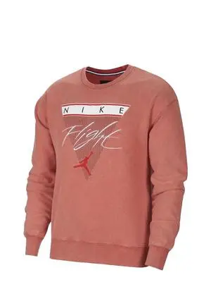 JORDAN Air Flight Crewneck Sweatshirt - Red
