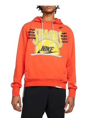 Nike Dri-fit Standard Issue Basketball Hoodie - Habanero Red