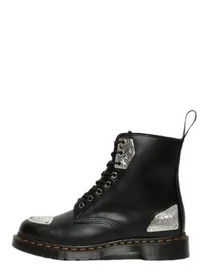 DR. MARTENS Dr. Martens 1460 Combat Boots With Metal Detailing