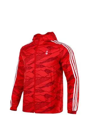 Adidas Soccer Training Hooded Jacket - Red