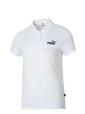 PUMA Logo Polo Shirt - White