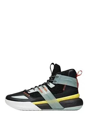 ANTA Quick Battle 4 High-top Sneakers - Black/green/yellow