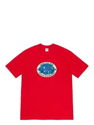 Supreme Fw19 Week 1 New Shit Tee Alphabet Logo Short Sleeve - Red
