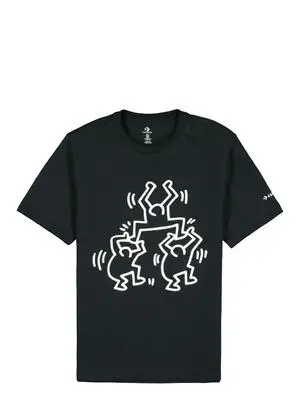 CONVERSE X Keith Haring Graphic Print T-shirt - Black