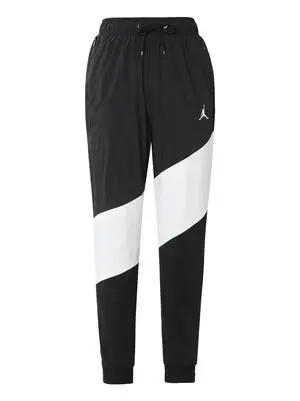 JORDAN Wings Diamond Woven Sports Colorblock Sports Long Pants - Black