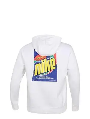 Nike Casual Sports Pullover Fleece Lined Hoodie - White