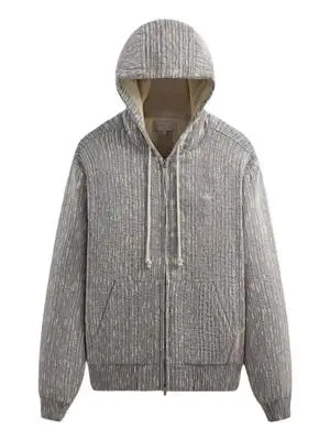 Kith Slub Boucle Boxy Overshirt - Grey/ink