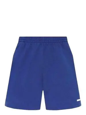 Balenciaga Logo Print Shorts - Indigo/white