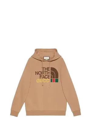 Gucci X The North Face Cotton Hoodie - Brown