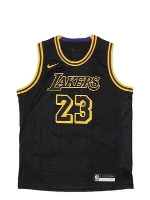 Nike X Nba La Lakers Lebron James 23 Jersey - Black/yellow