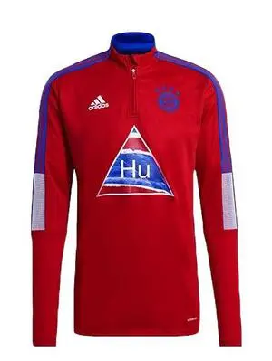 Adidas X Crossover Fc Bayern Munich Soccer Half Zip Top - Red
