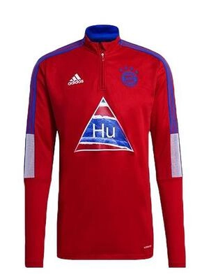 Adidas Adidas X Crossover FC Bayern Munich Soccer Half Zip Top Red