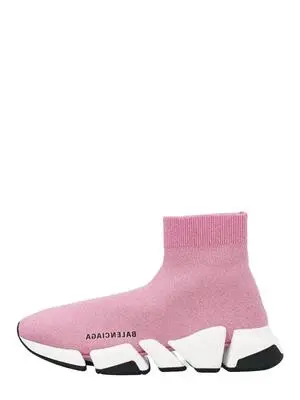 Balenciaga Speed 2.0 Sock Sneakers - Pink/white/black