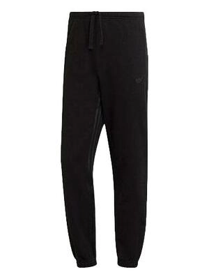 Adidas Originals Cotton Drawstring Elastic Waistband Sports Pants/trousers/joggers Black - Default Color