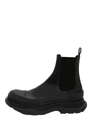 Alexander McQueen Tread Slick Ankle Boots - Black/silver