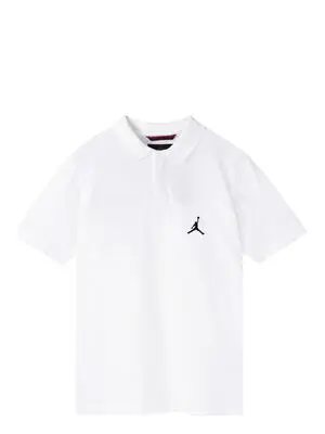 JORDAN Jumpman Sports Short Sleeve Polo Shirt - White