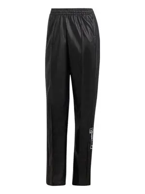 Adidas Centre Stage Faux Leather Adibreak Pants - Black