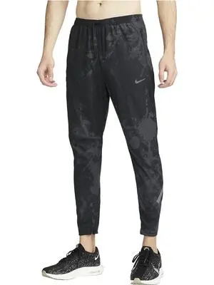 Nike Reflective Quick-drying Running Training Breathable Sports Cuff Pants - Black