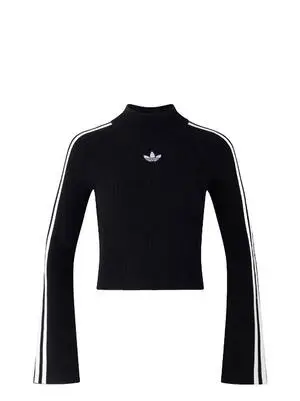 Adidas Originals Premium Knit Turtleneck Top - Black