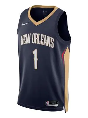 Nike Dri-fit Nba New Orleans Pelicans Zion Williamson Icon Edition 2022/23 Swingman Jersey - None
