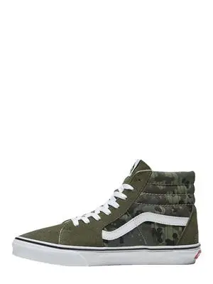 VANS Sk8-hi High Top Sneakers - Rain Camo Green/multi