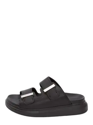 Alexander McQueen Hybrid Slide - Black/silver