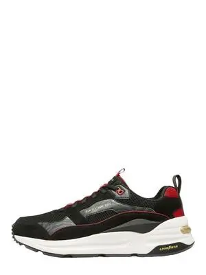 Sketchers Sport Casual Lace-up Sneakers - Black/grey/red