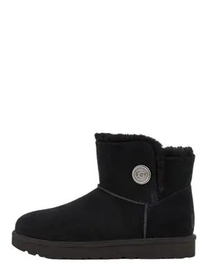 UGG Mini Bailey Snaps Boots - Black